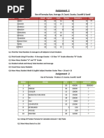 50 Ms Excel Assignments PDF For Practice | PDF | Fruit | Vegetables