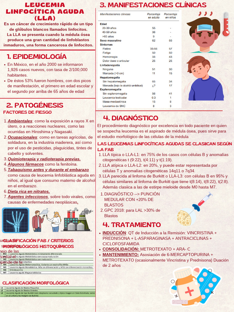 Leucemia Linfocítica Aguda (LLA) | PDF | Leucemia | Especialidades Medicas