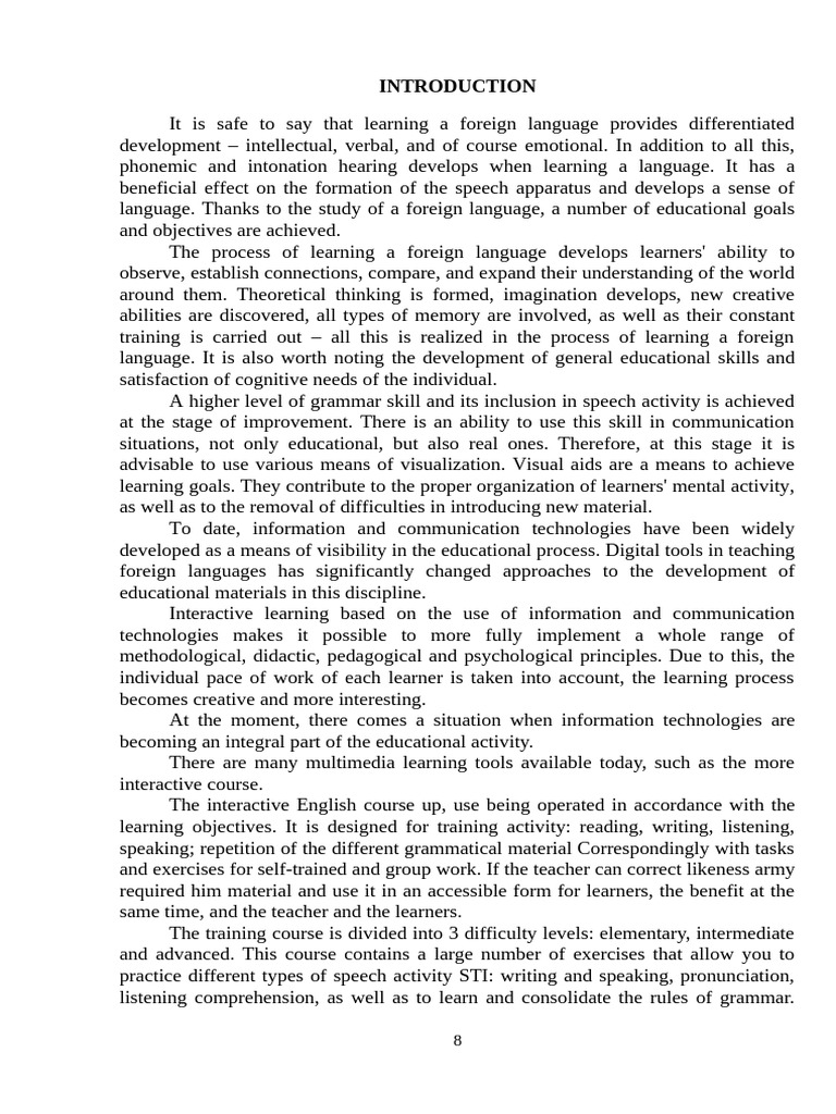 Дипломная работа на тему grammar in English | PDF | Learning | Semantics