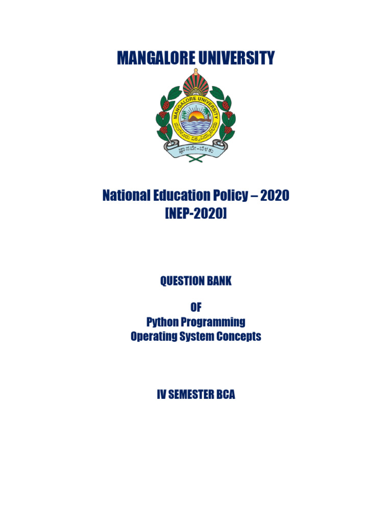 Iv Sem Bca Question Bank Pdf Scheduling Computing Inheritance Object Oriented Programming