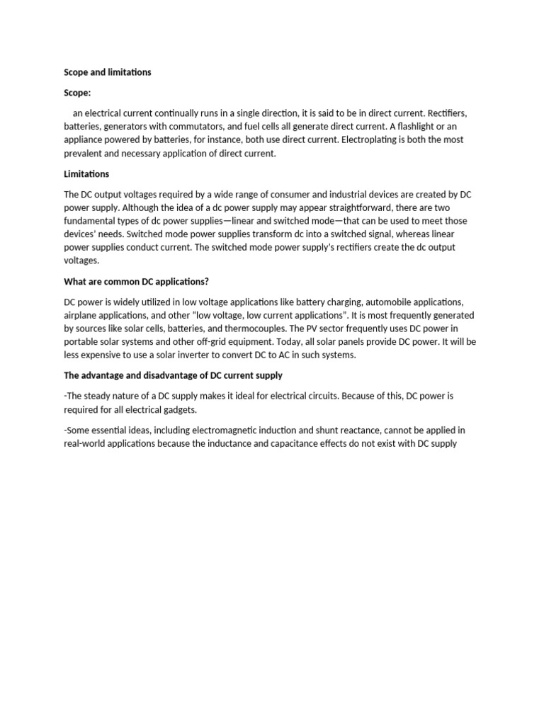 Scope and Limitation | PDF