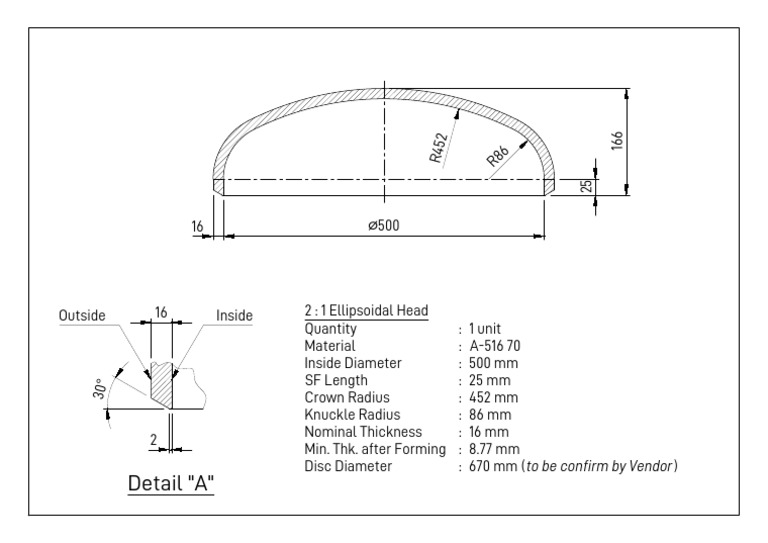 Ellipsoidal Head | PDF
