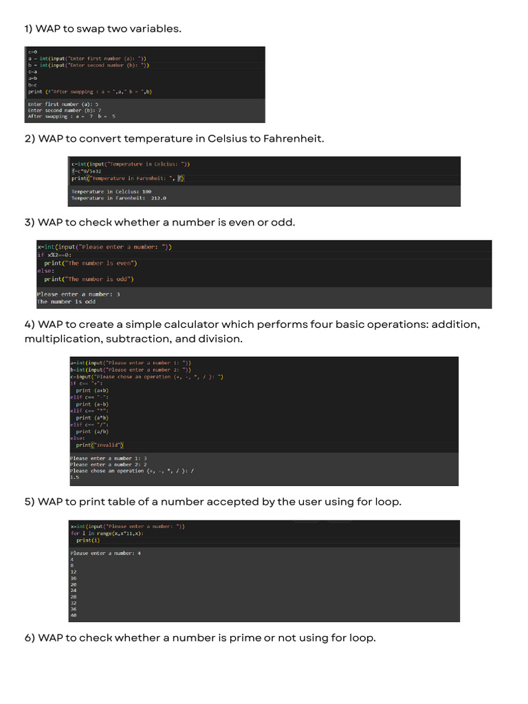 Beginner Python Exercises | PDF