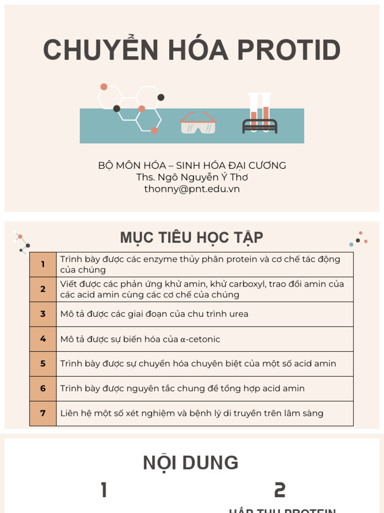 Chuyển Hóa Protid - Ths. Ý Thơ | PDF