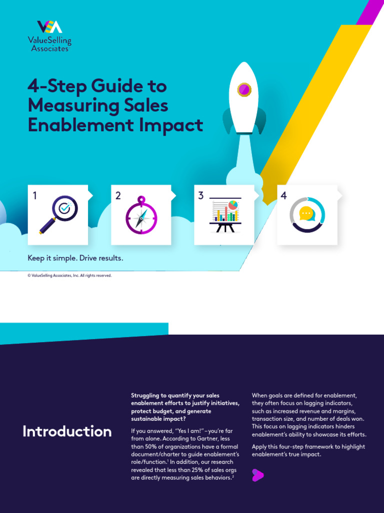 4-Step Guide To Measuring Sales Enablement Impact - ValueSelling | PDF ...