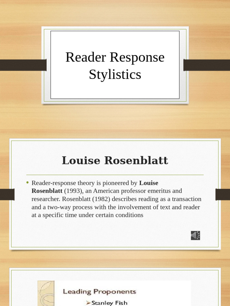 Understanding Reader-Response Theory | PDF