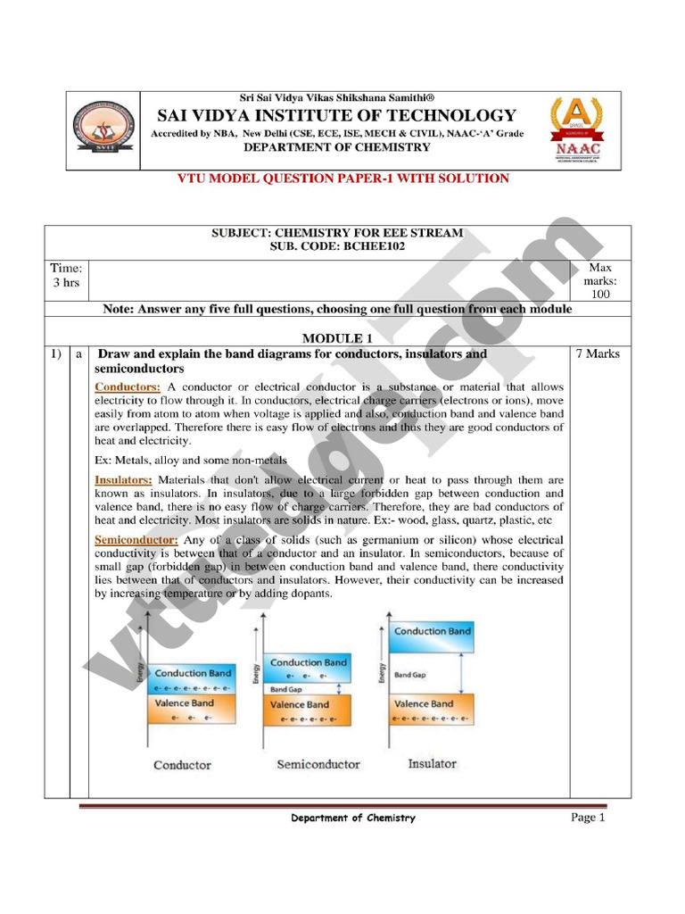 MQP 1 - BCHEE102 Solution | PDF