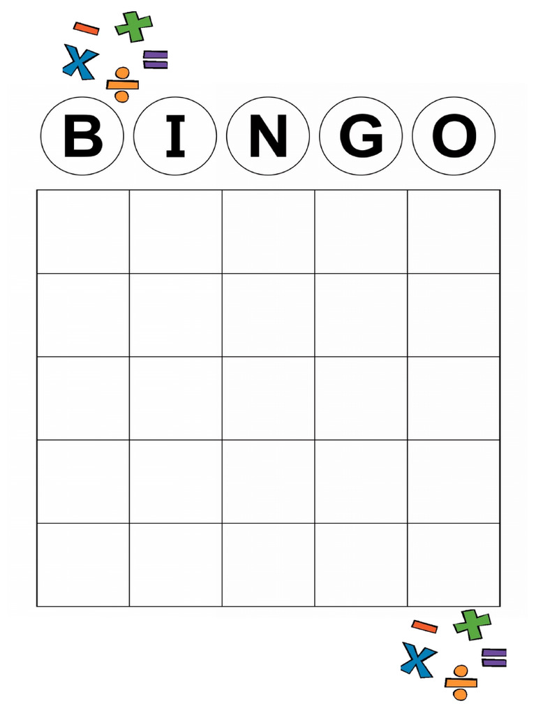Permainan Bingo Matematika untuk Kelas | PDF
