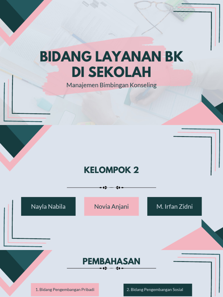 BIDANG LAYANAN BK DI SEKOLAH_20250210_071816_0000 | PDF