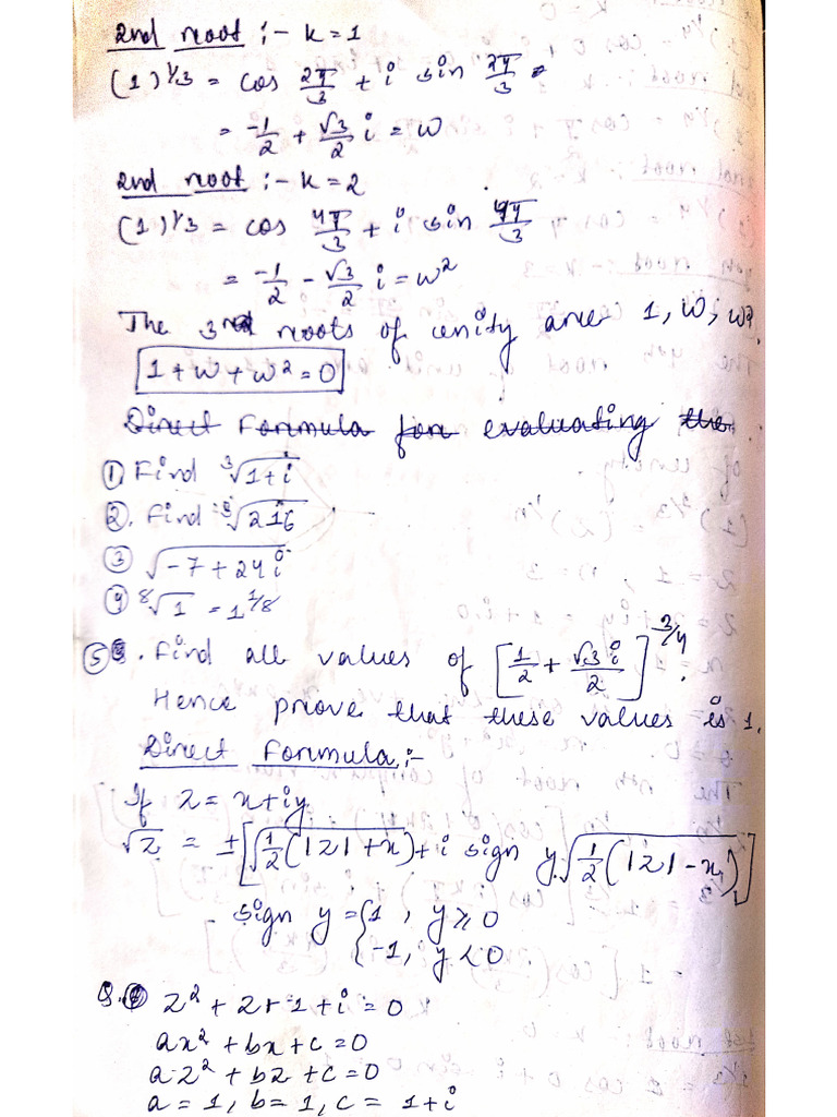 Complex Analysis Unit 1 | PDF