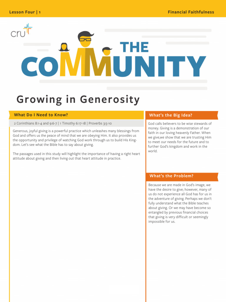 Faithful Giving for Believers | PDF | Generosity | Sowing