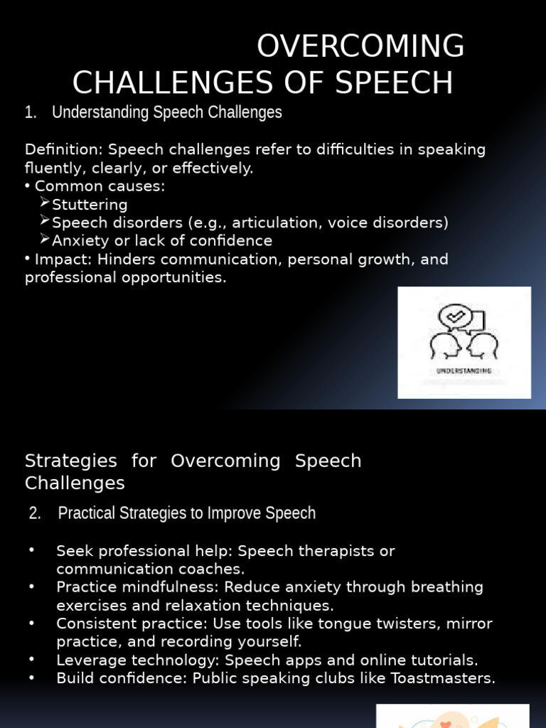 Overcoming Challenges of Speech | PDF