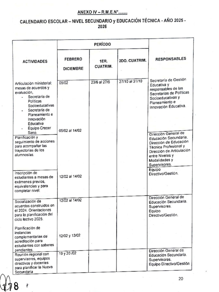 Calendario Escolar Ciclo 2025 2026 | PDF | Educación Secundaria ...