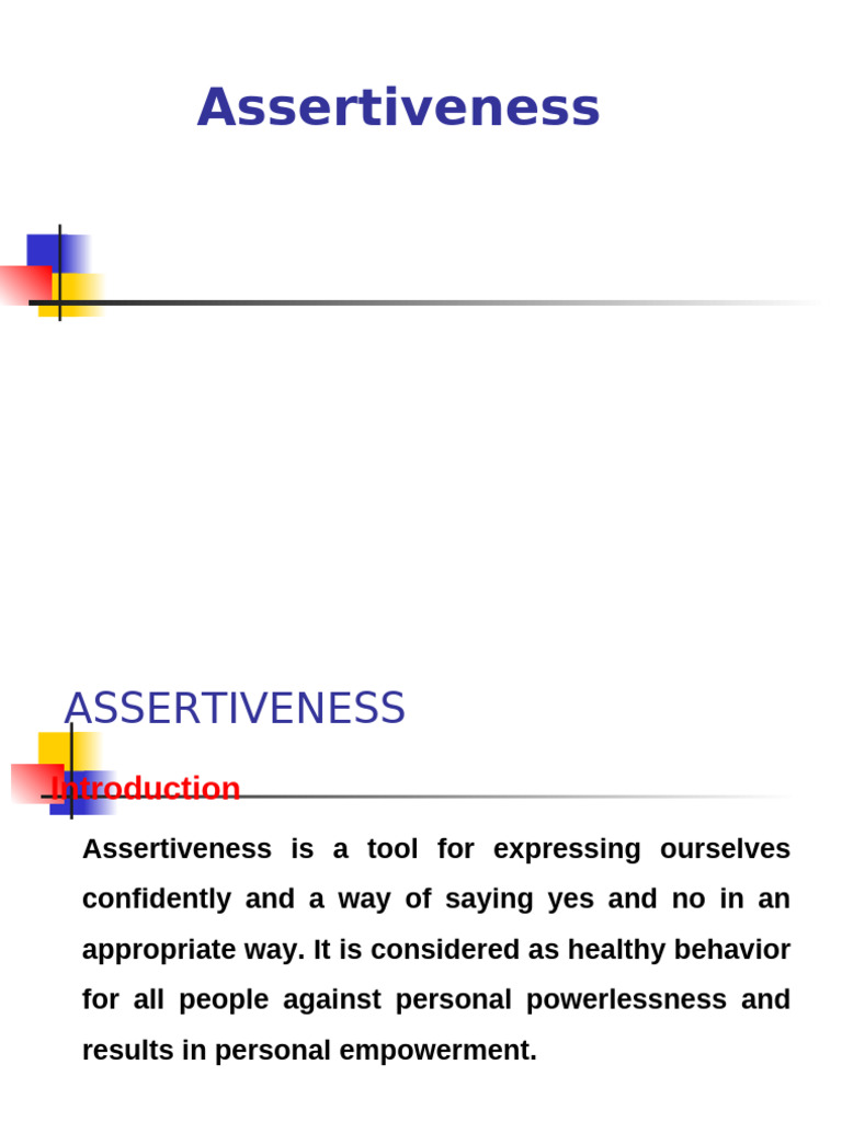 1.2.3. Assertiveness | PDF | Self Esteem | Anger