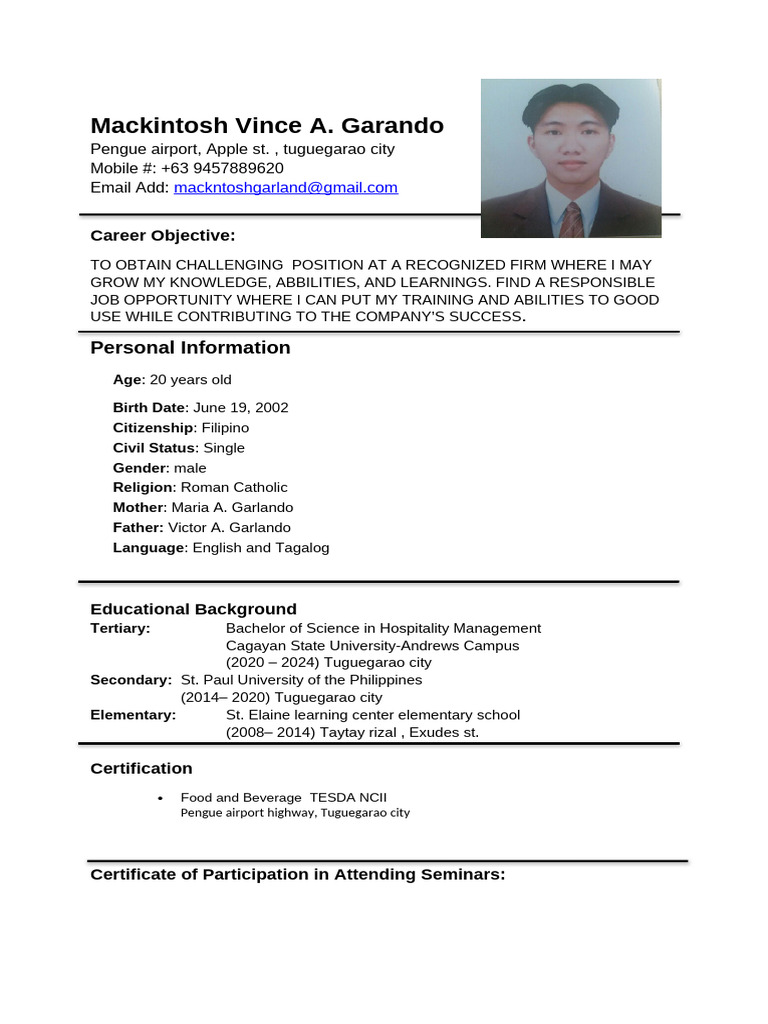 RESUME-2 | PDF