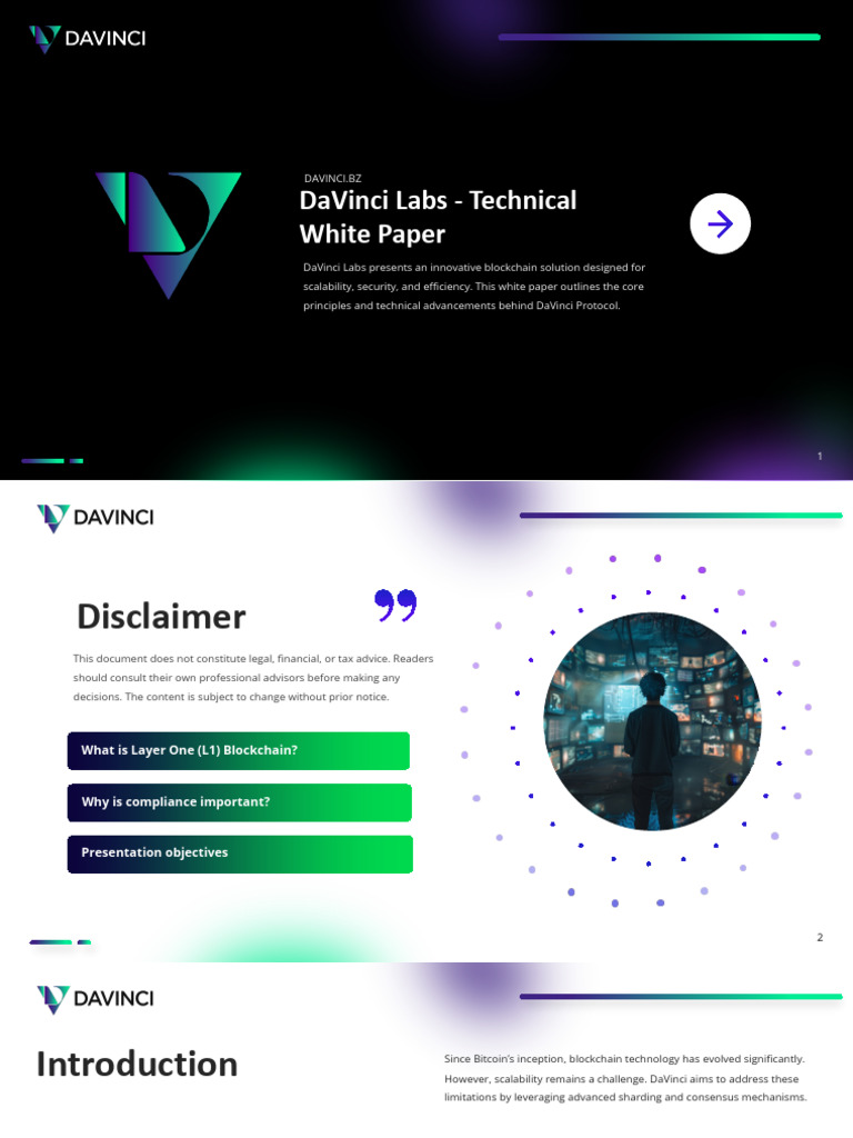DaVinci Protocol: Scalable Blockchain Solutions | PDF | Bitcoin ...