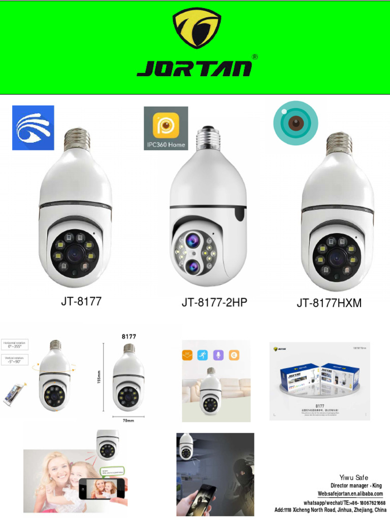 Jortan JT-8177 Camera Overview | PDF