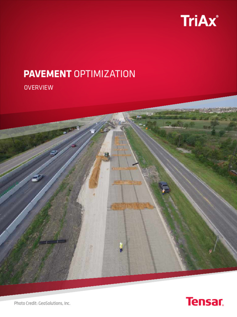 Tensar Pavement Optimization Solutions Brochure-Compressed | PDF | Road ...