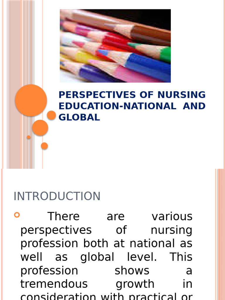 Perspectives of Nursing Education-National and Global | PDF | Midwife ...