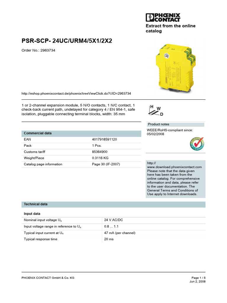 PSR-SCP-24UC Expansion Module Overview | PDF | Insulator (Electricity ...