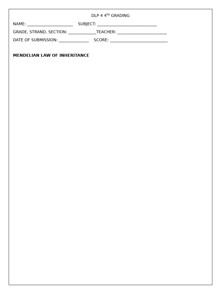 DLP 4 4th Grading | PDF