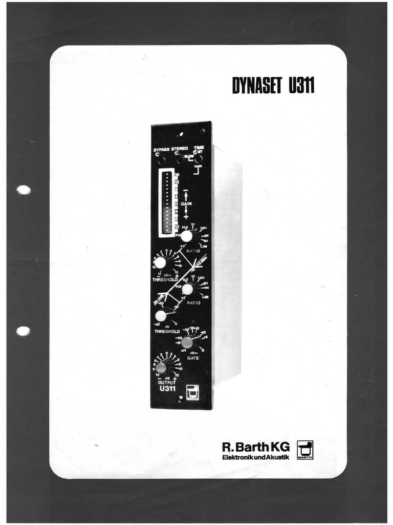 Barth U311 - Data | PDF