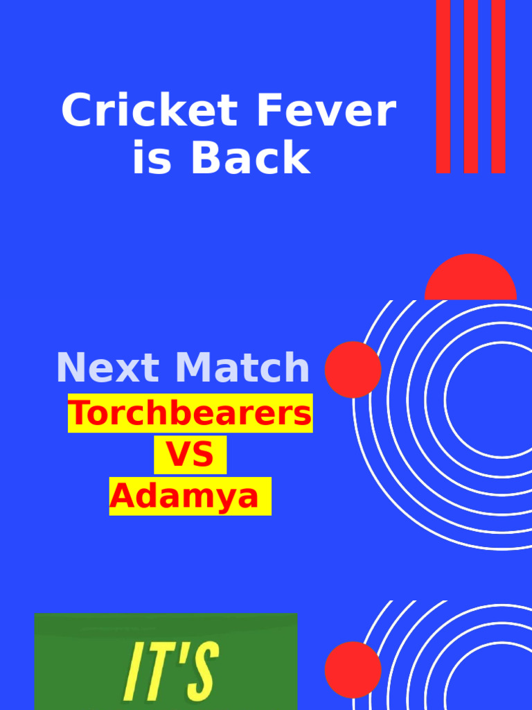 Cricket Fever Is Back - 10thocft | PDF