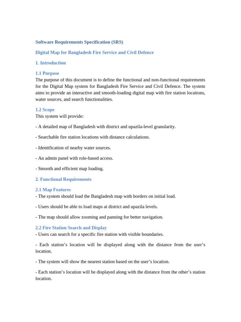 Digital_Map_SRS | PDF | Scalability | Computing