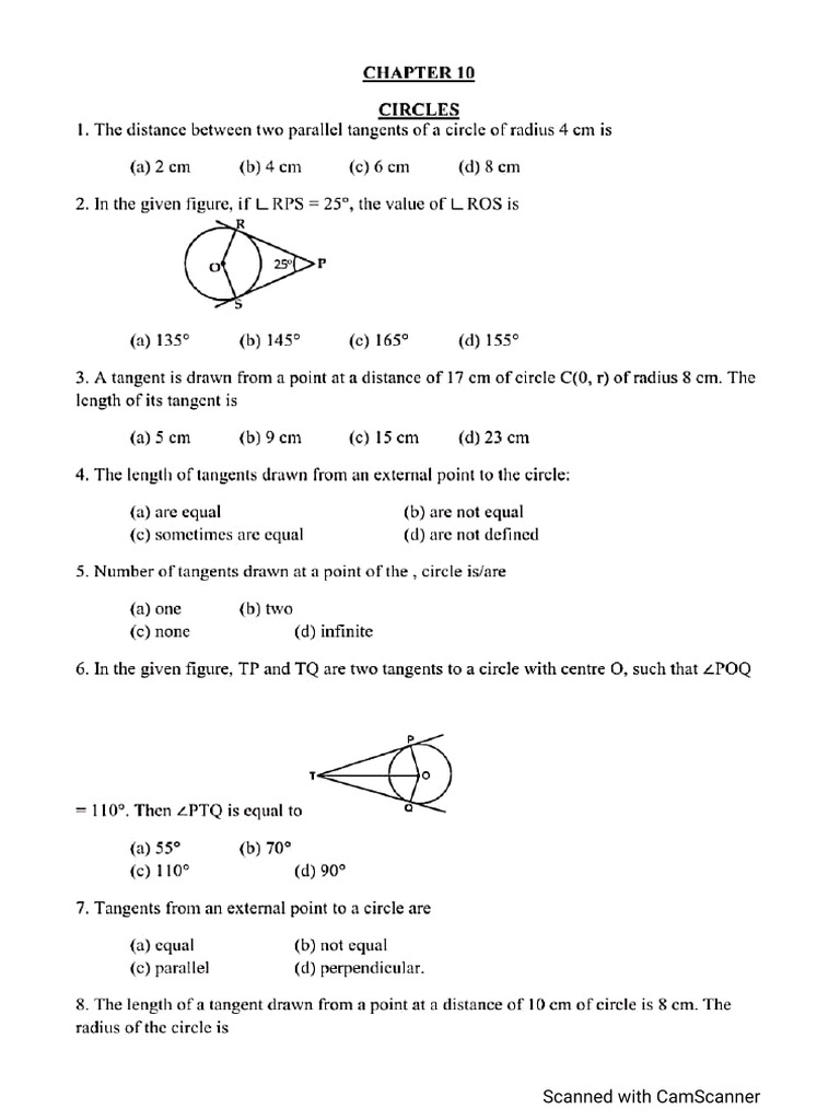 Circle (Assignment) | PDF