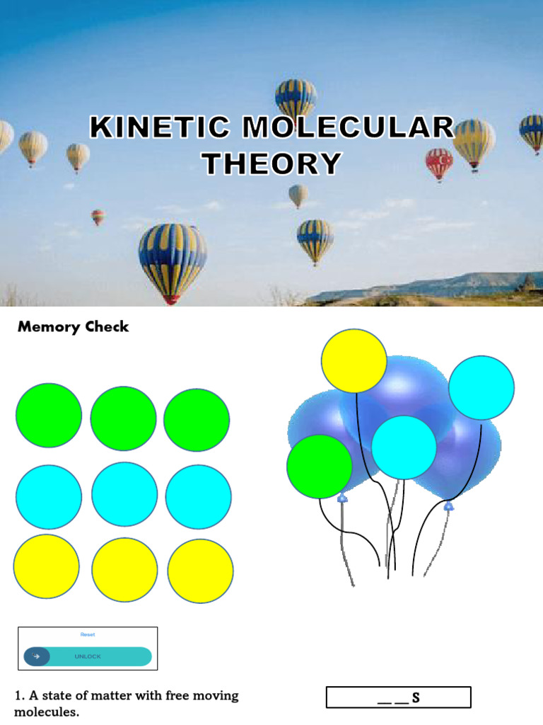 Kinetic Molecular Theory Overview | PDF | Gases | Temperature
