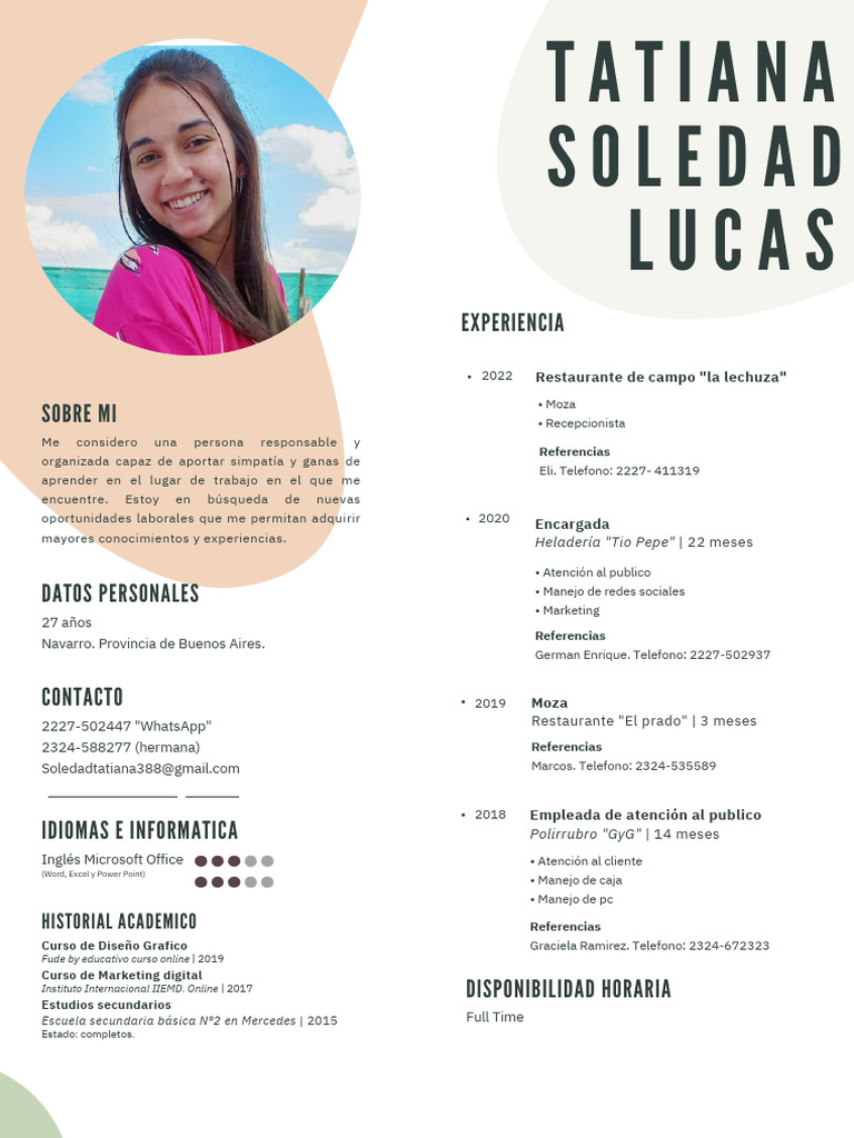 Tatiana Soledad Lucas - CV - PDF - 20250117 - 161246 - 0000 | PDF | Informática