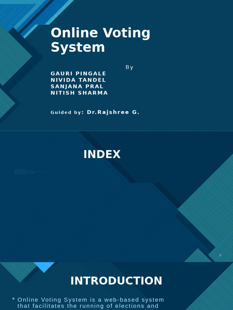 Online Voting System | PDF | Electronic Voting | Voting