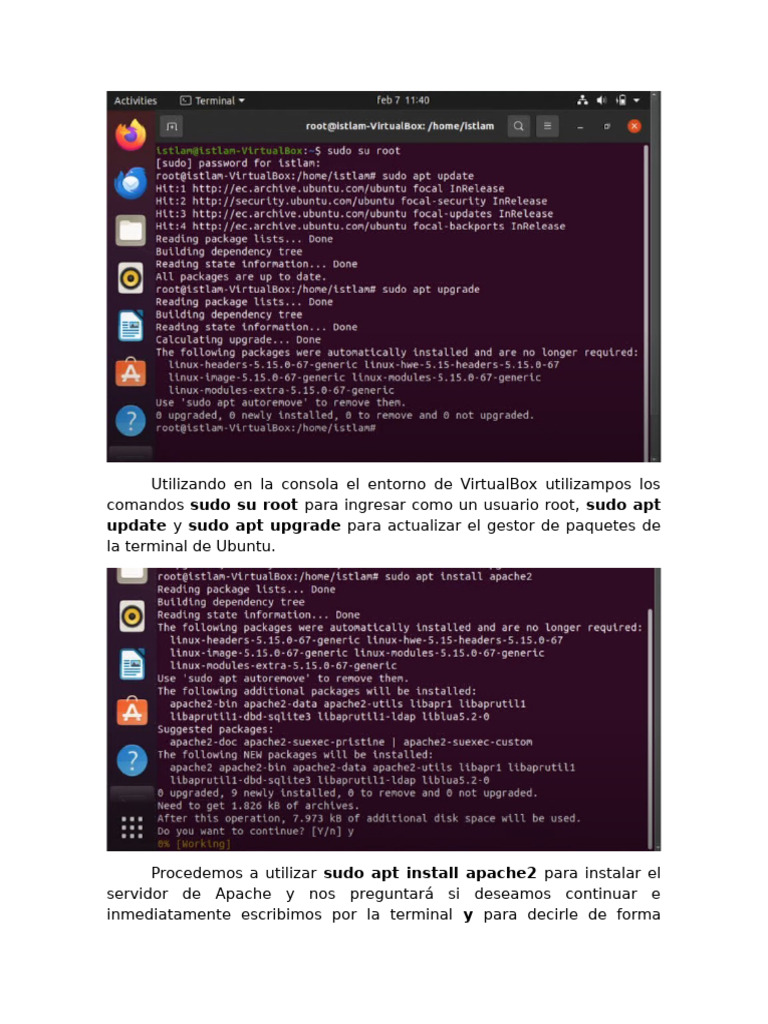 Informe Técnico | PDF | Archivo de computadora | Servidor (Computación)
