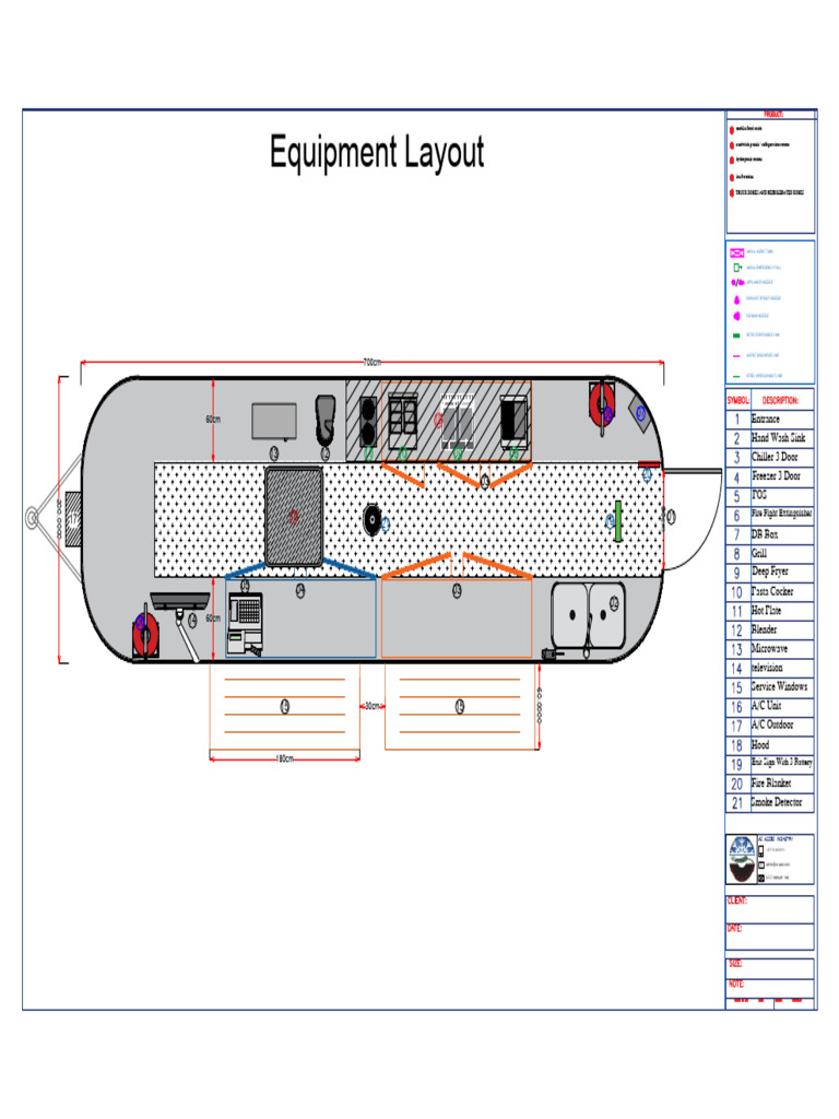 Food Truck Sample Layout | PDF | Manufactured Goods | Home Appliance