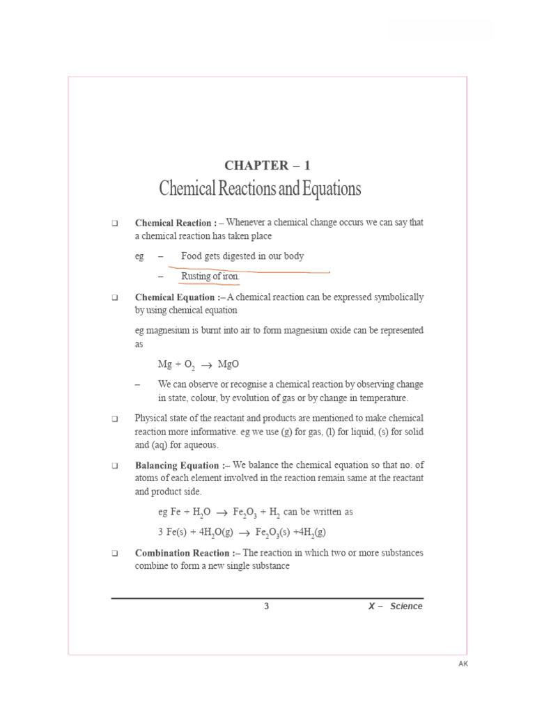 chemical | PDF | Chemical Reactions | Redox