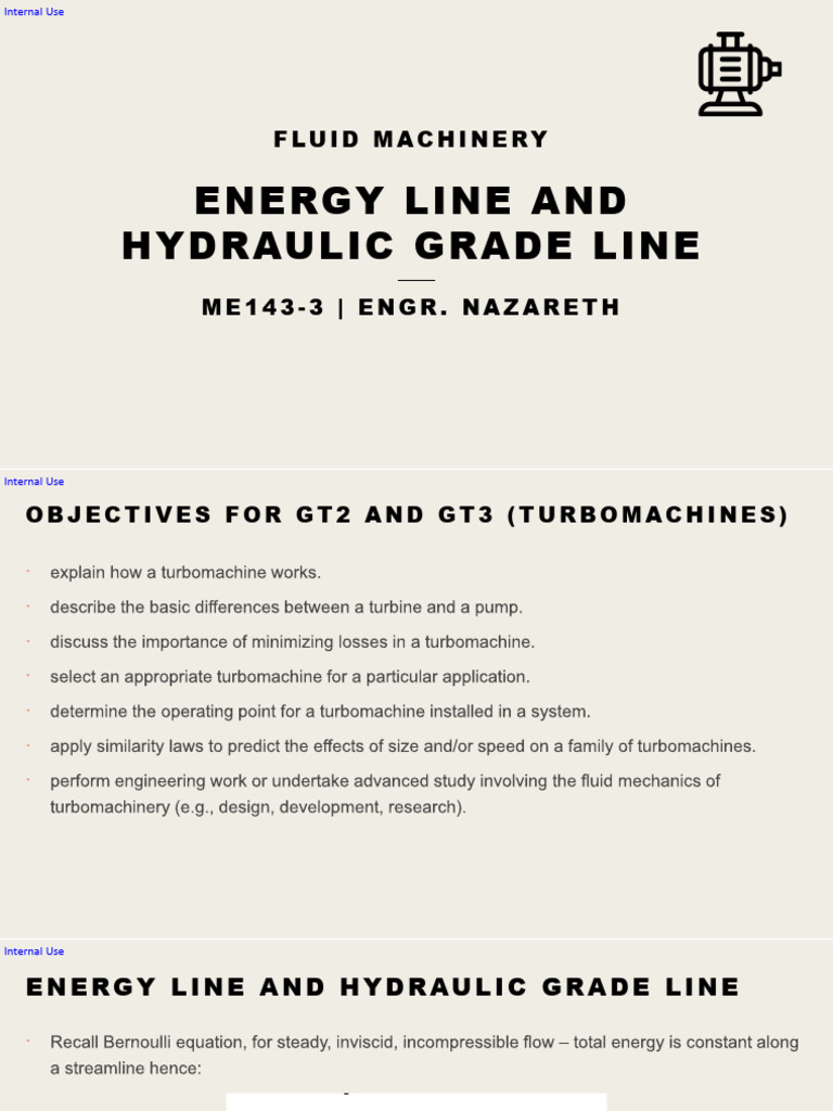 GT2.1 Enegy and Hydraulic Grade Lines | PDF