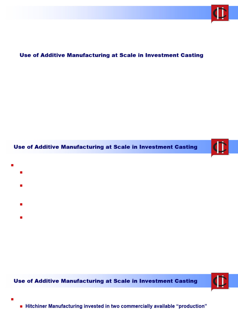 Use of Additive Manufacturing at Scale in Nick - Serpa | PDF | 3 D ...