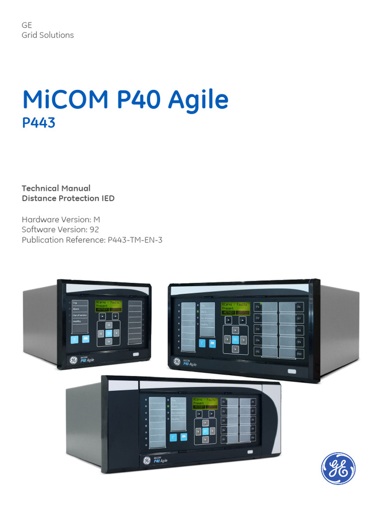 Micom P40 Agile: Ge Grid Solutions | PDF | Logic Gate | Power Supply