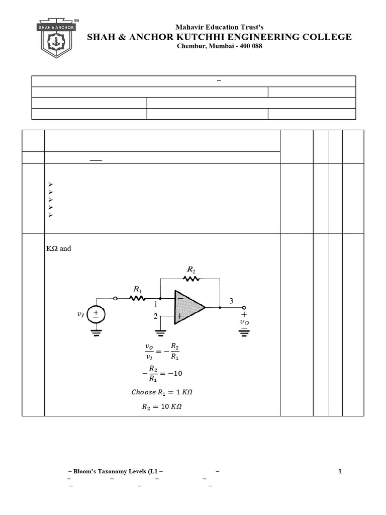 Linear Integrated Circuits Exam Solutions | PDF | Operational Amplifier | Electronic Engineering
