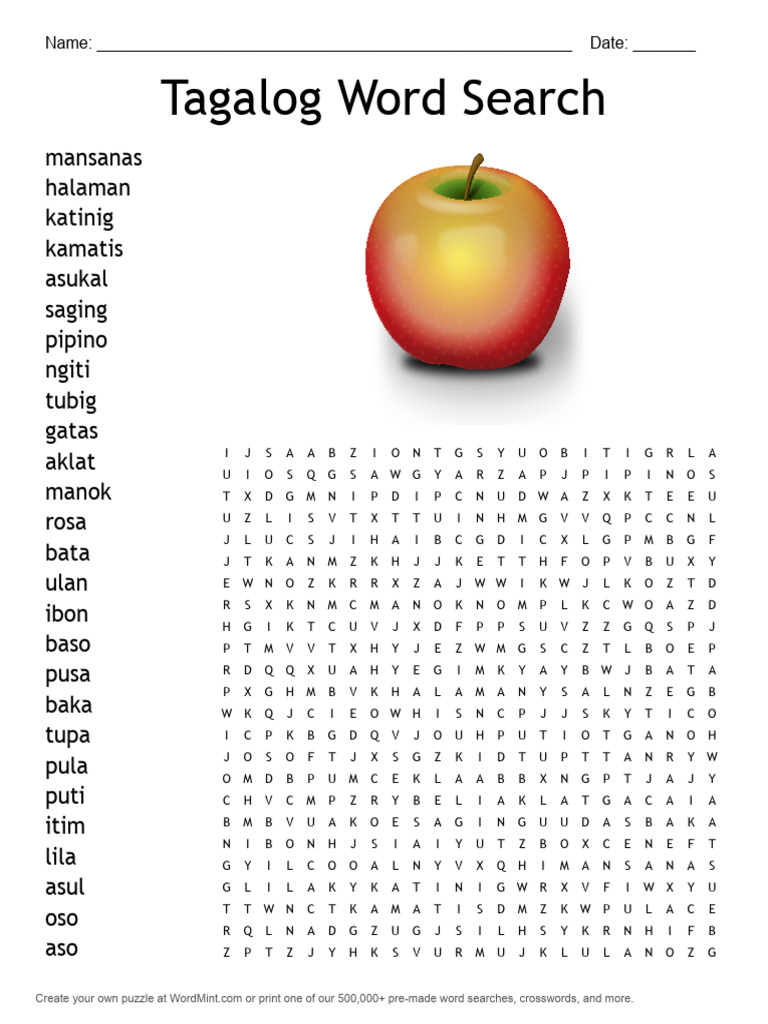 Tagalog Word Search 463f5 62fd5a75 | PDF