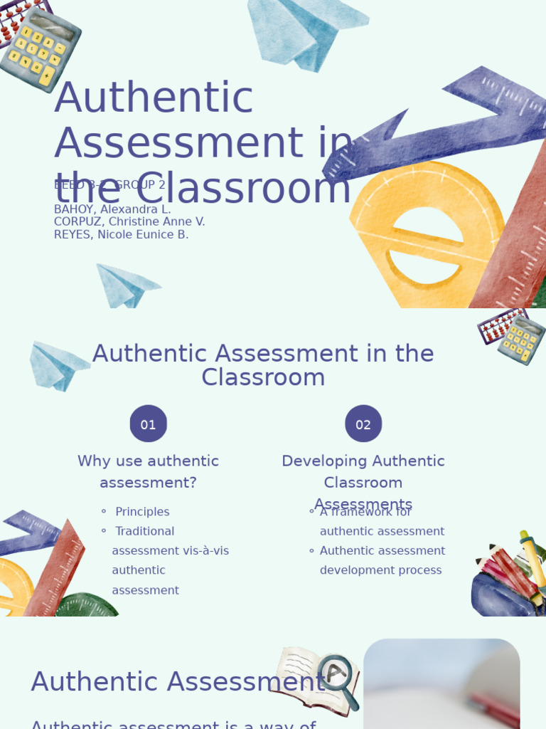 Authentic Assessment Strategies in Education | PDF | Educational Assessment | Learning