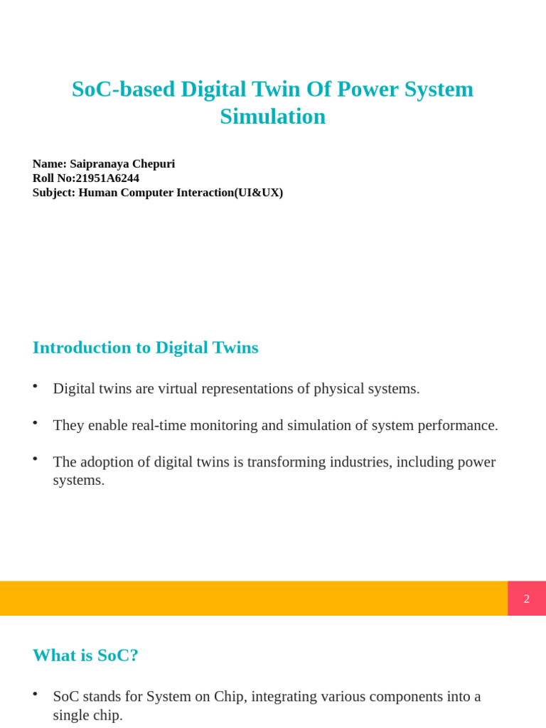 SoC-based Digital Twin Of Power System Simulation | PDF | System On A Chip | Simulation