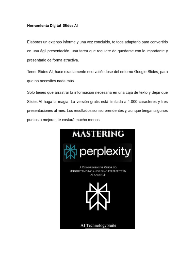 Herramienta Digital Perplexity | PDF