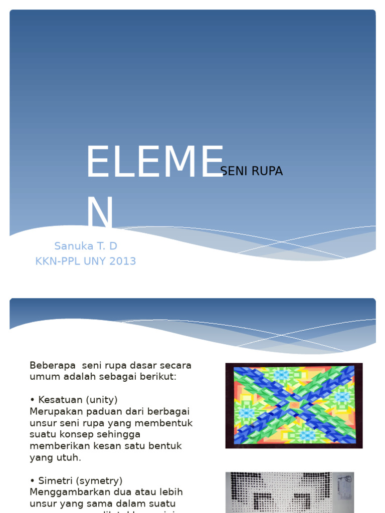 Prinsip Elemen Seni Rupa | PDF