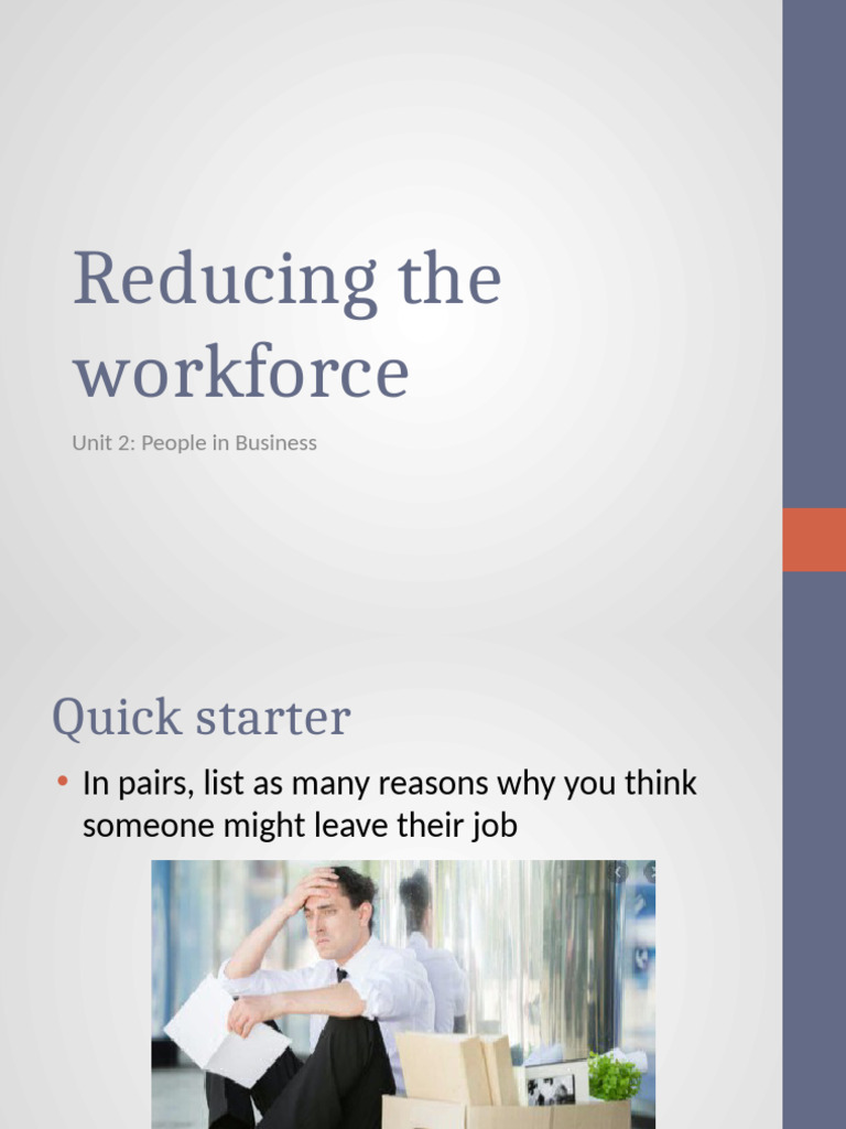 4-5. Reducing The Size of The Workforce | PDF | Layoff | Employment