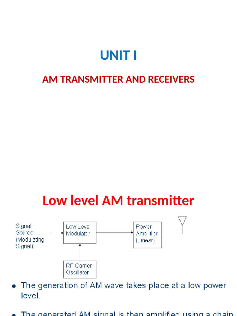 AM Transmitters and Receivers Overview | PDF | Detector (Radio ...