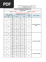 Class Wise Seating Plan for Exams | PDF