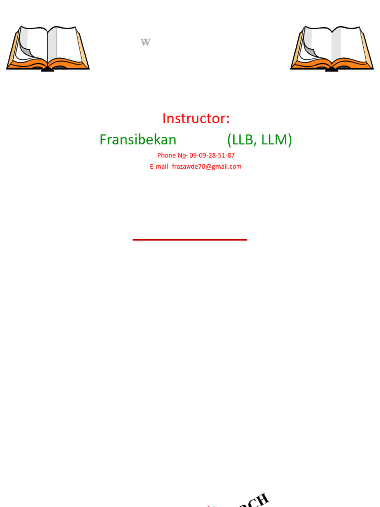 Legal Research Methodology Overview | PDF | Methodology | Quantitative ...