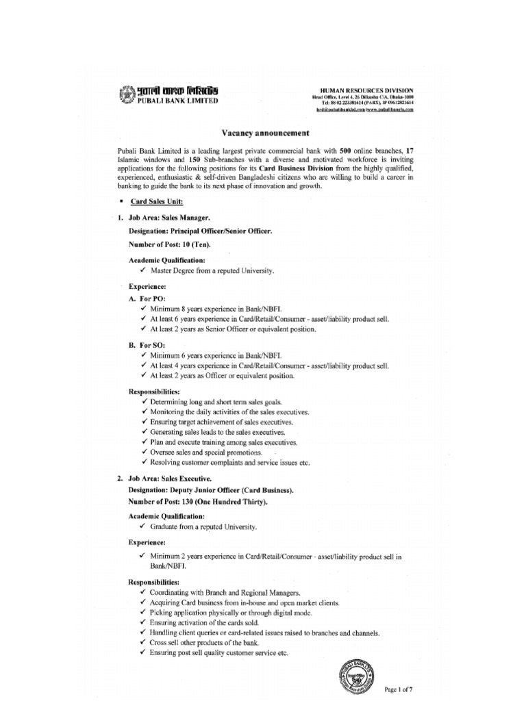 Pubali Bank | PDF