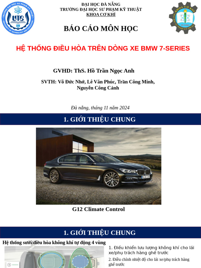 Ht Điều Hòa Tự Động Trên Xe Bmw Series 7 | PDF